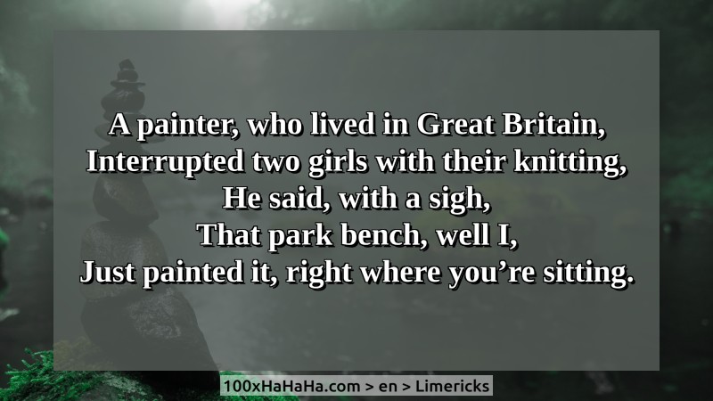 Famous Limerick+Image | A painter, who lived in Great Britain ...
