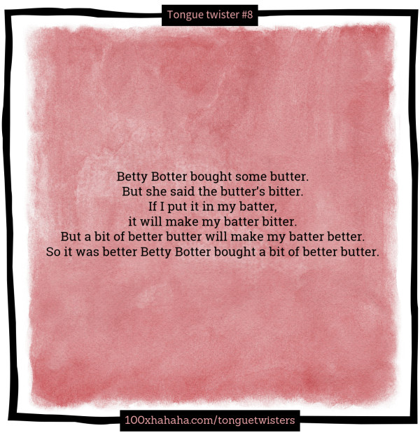 Tonguetwisters+Images | If I put it in my batter, it will make my ...