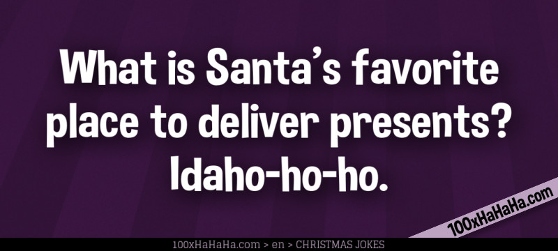 Christmas joke+Image | Idaho-ho-ho